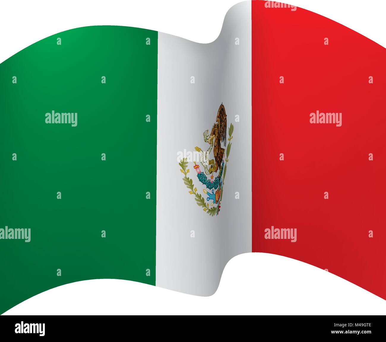 Mexican flag, vector illustration Stock Vector Image & Art - Alamy