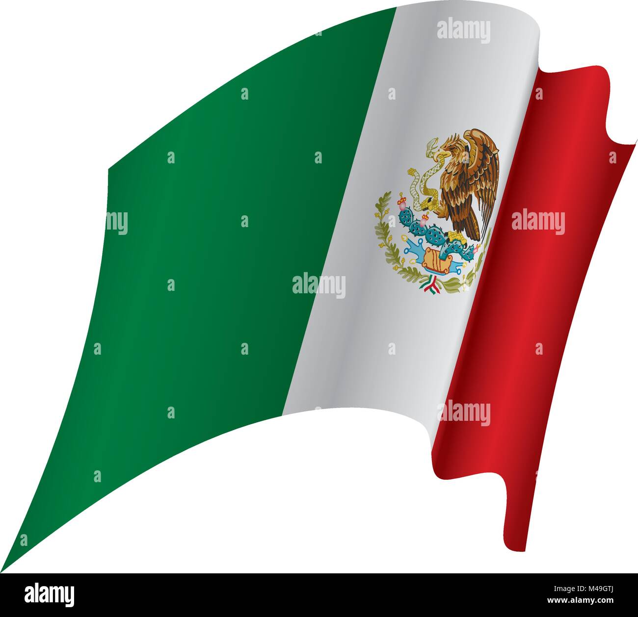 Mexican flag, vector illustration Stock Vector Image & Art - Alamy