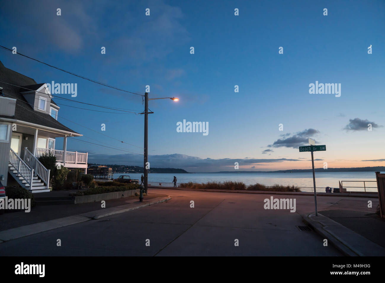 United States, Washington, Seattle, West Seattle, Alki Point, house ...