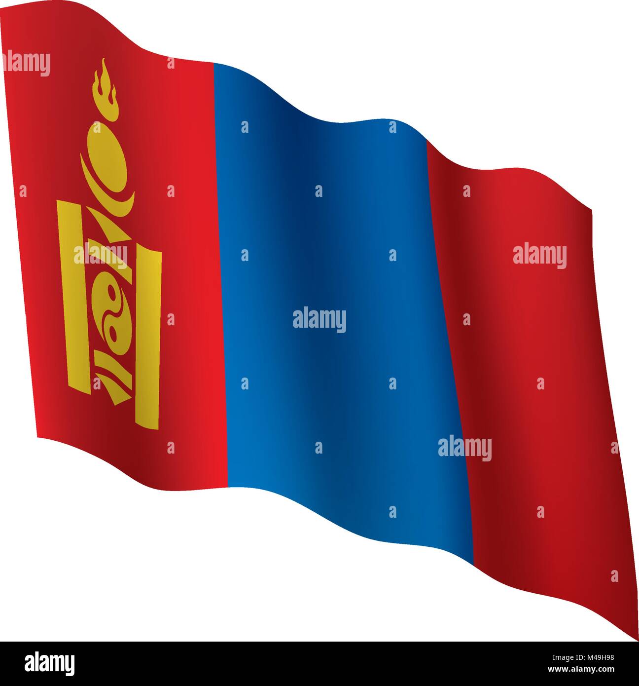 Mongolia flag, vector illustration Stock Vector Image & Art - Alamy