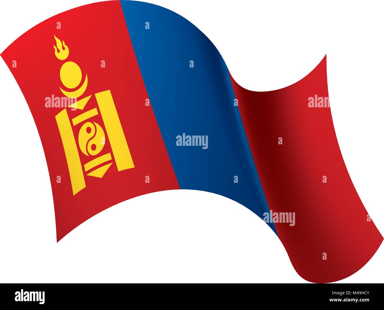 Mongolia flag, vector illustration Stock Vector Image & Art - Alamy