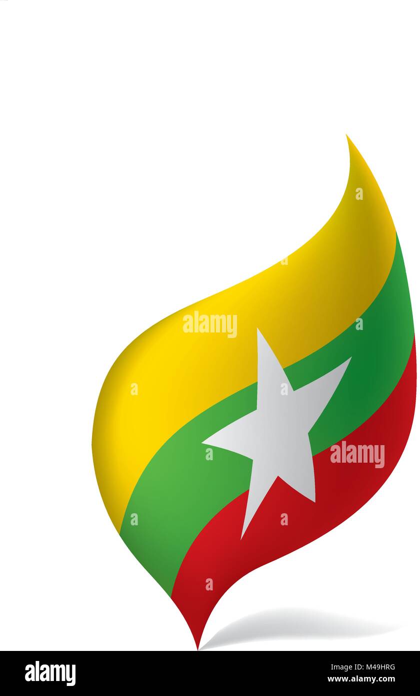 Myanmar flag, vector illustration Stock Vector Image & Art - Alamy
