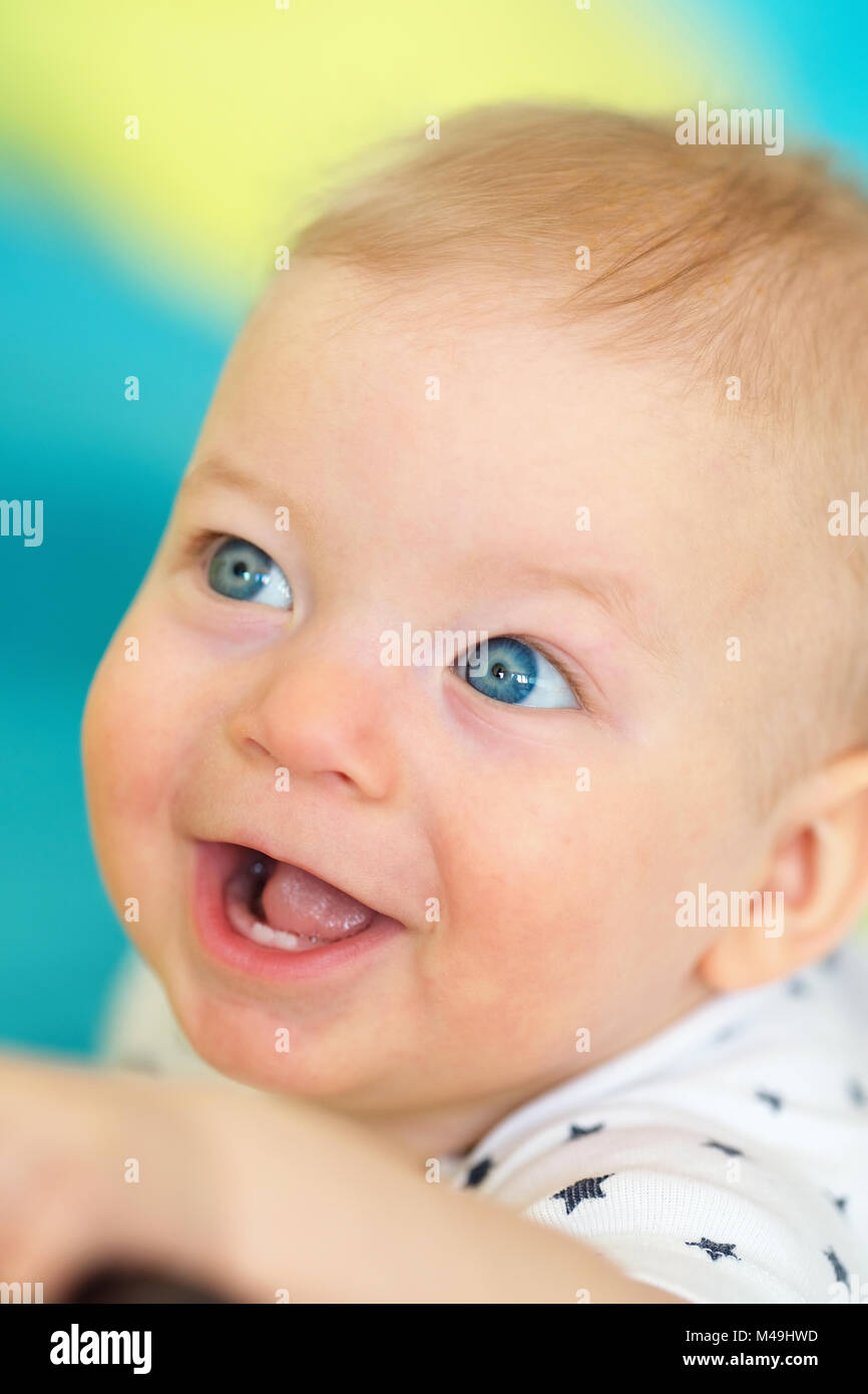 Baby with blue eyes Stock Photo - Alamy