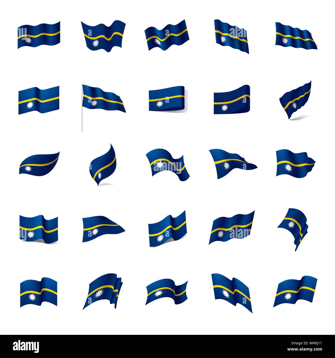 Flag vector nation nauru Cut Out Stock Images & Pictures - Alamy