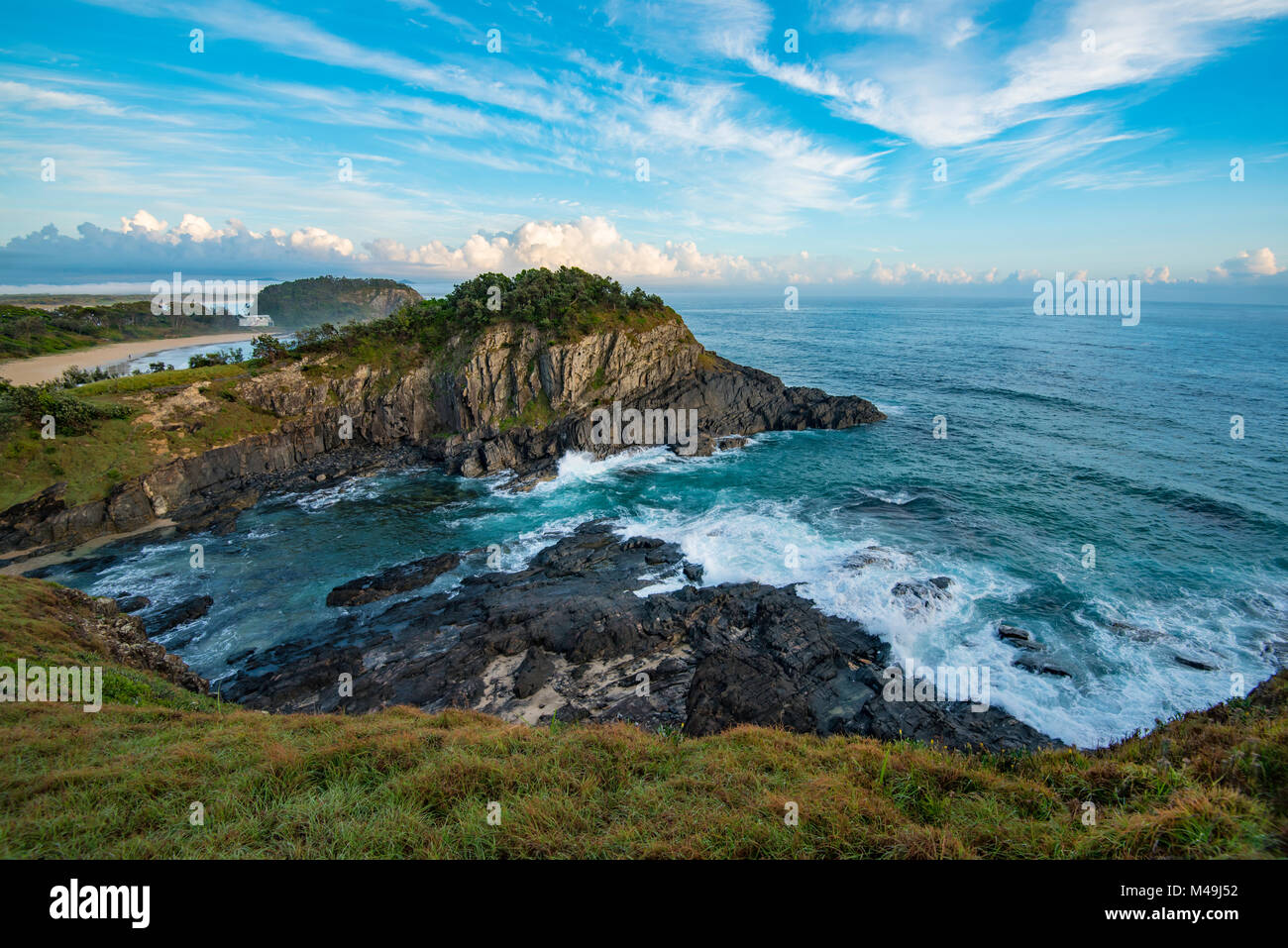 A view of Elephant Head and Little Beach at Scotts Head on the north ...