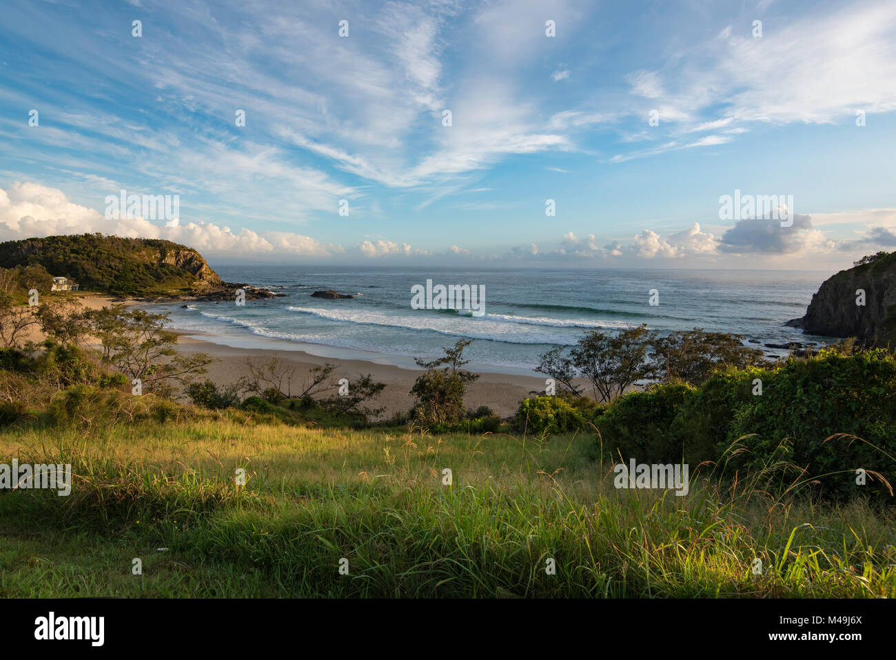 Little Beach at Scotts Head on the northern NSW coast of Australia ...