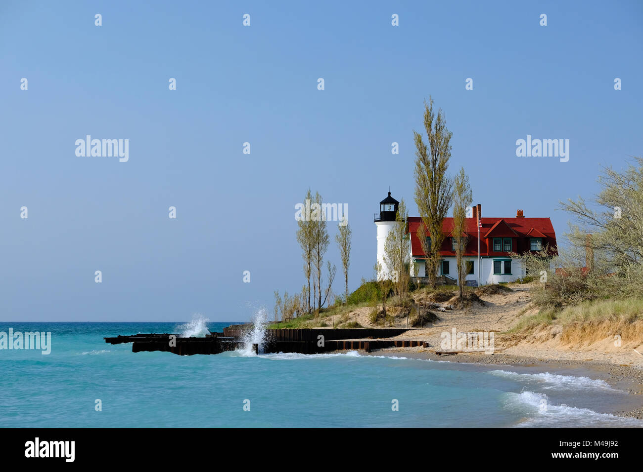 Point Betsie Lighthouse, built in 1858 Stock Photo - Alamy
