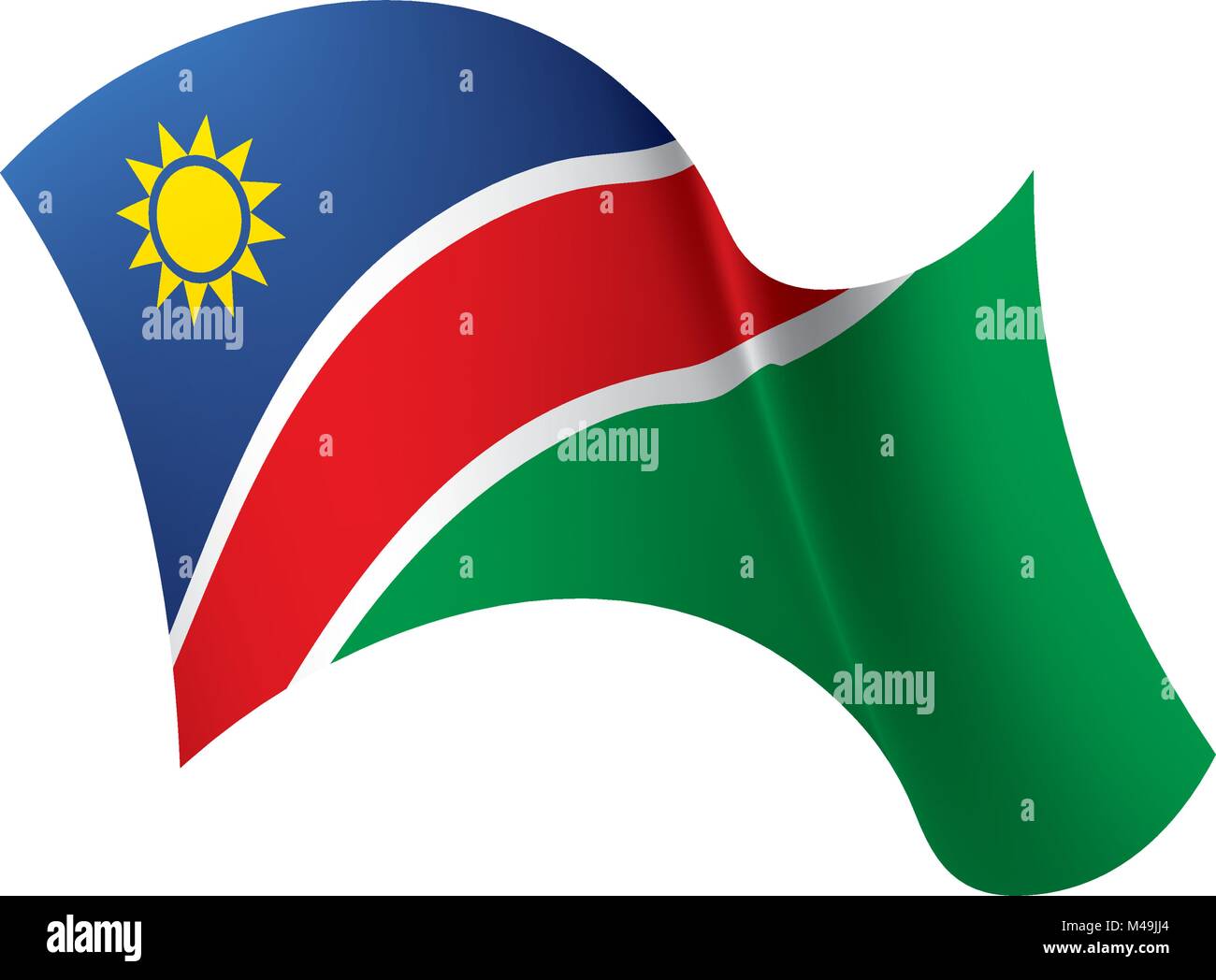 Namibia flag, vector illustration Stock Vector Image & Art - Alamy