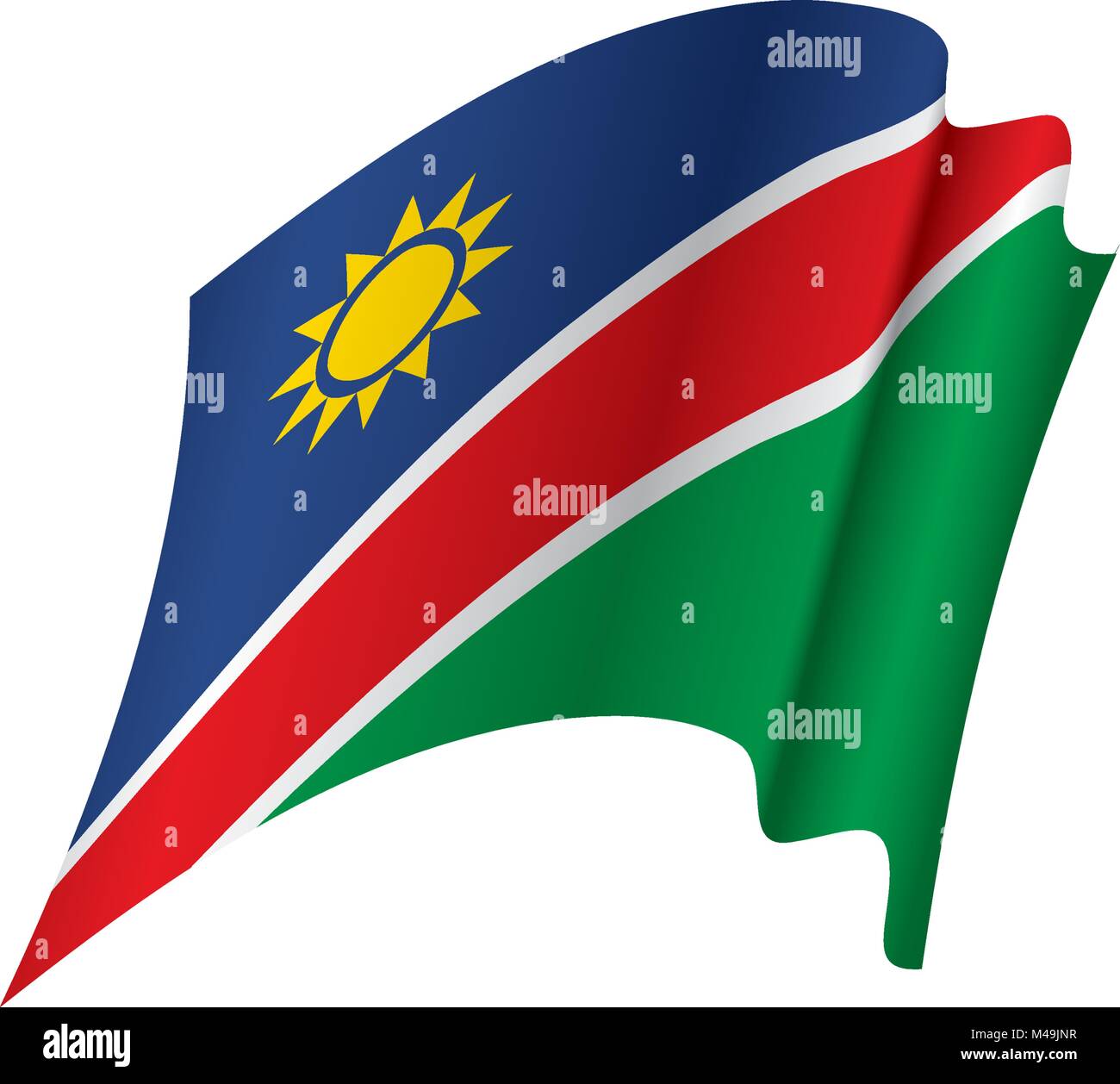 Namibia flag, vector illustration Stock Vector Image & Art - Alamy