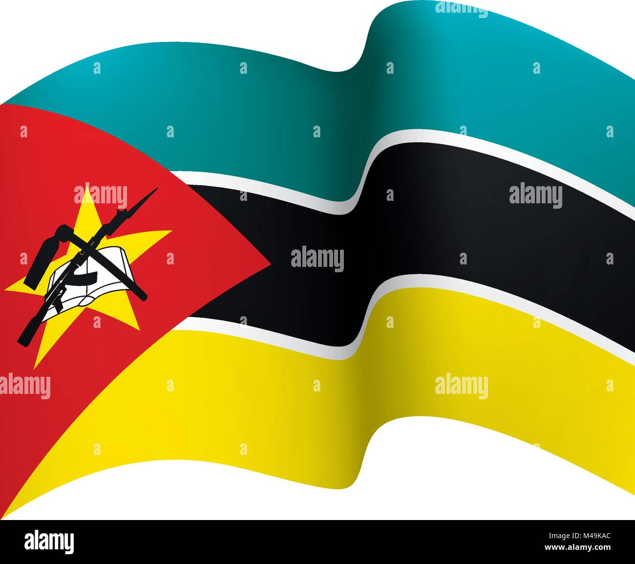 Mozambique flag, vector illustration Stock Vector Image & Art - Alamy