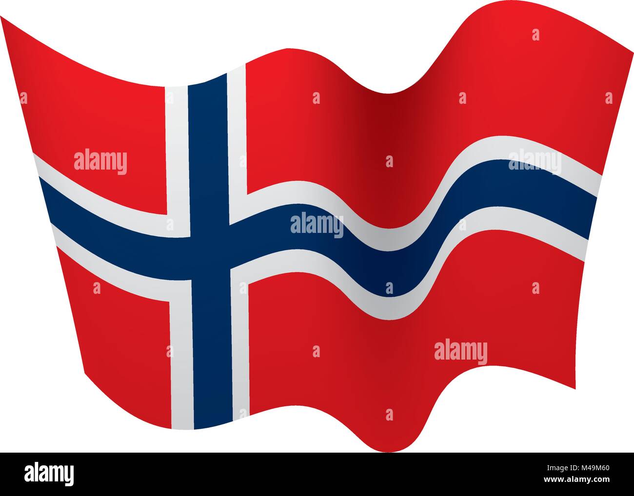 Norway flag, vector illustration Stock Vector Image & Art - Alamy
