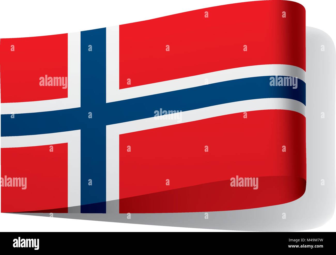 Norway flag, vector illustration Stock Vector Image & Art - Alamy