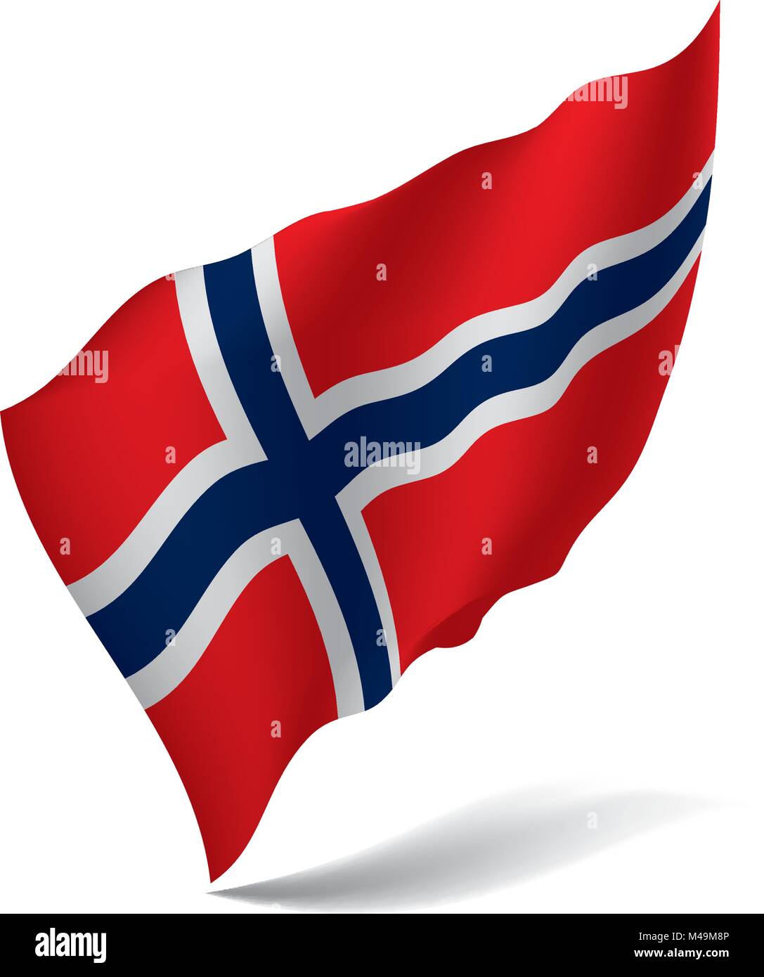 Norway flag, vector illustration Stock Vector Image & Art - Alamy
