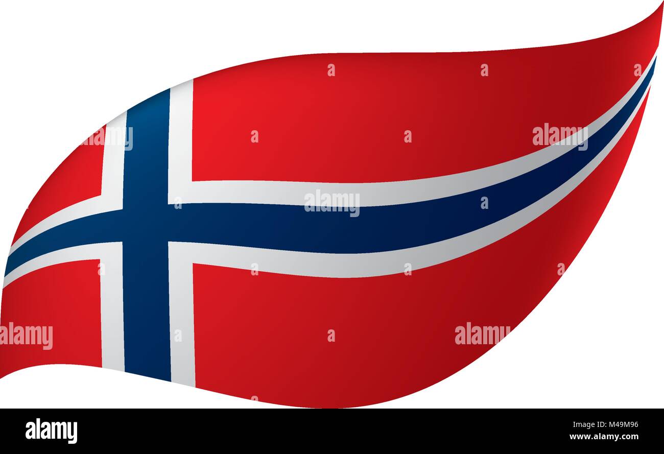 Norway flag, vector illustration Stock Vector Image & Art - Alamy