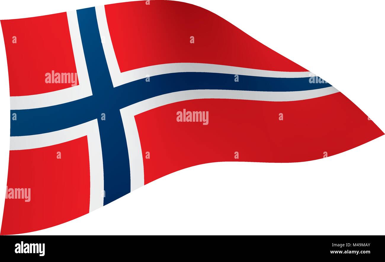 Norway flag, vector illustration Stock Vector Image & Art - Alamy