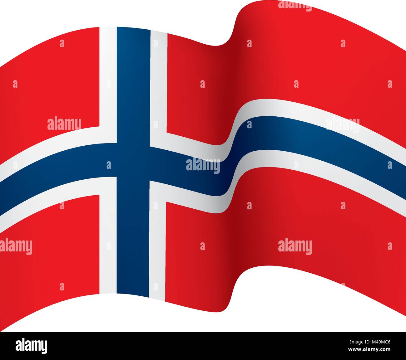 Norway flag, vector illustration Stock Vector Image & Art - Alamy