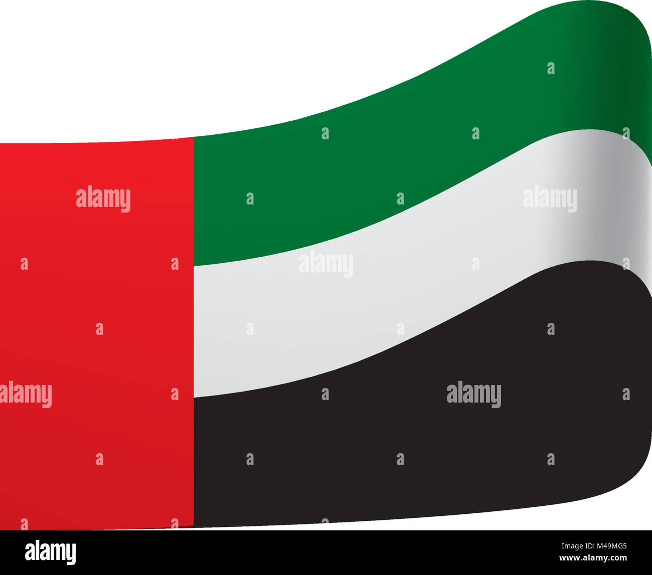 United Arab Emirates flag, vector illustration Stock Vector Image & Art ...