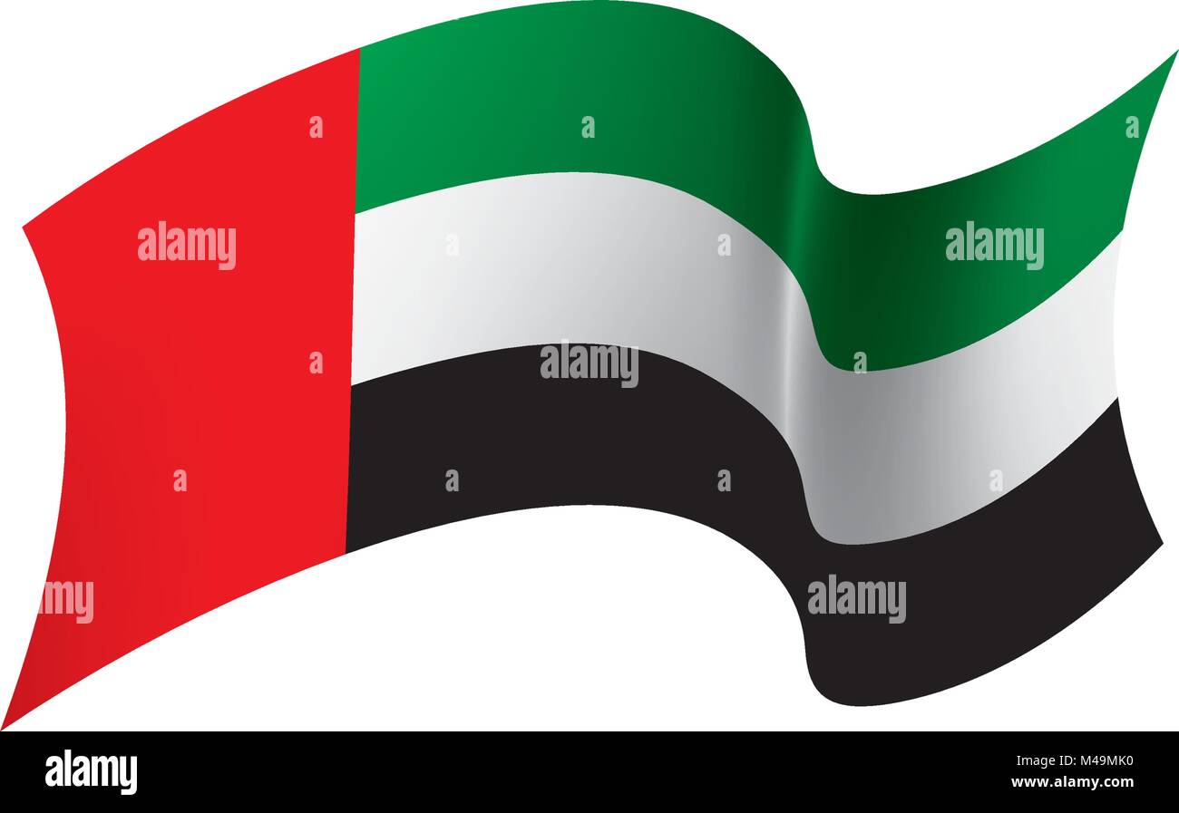 United Arab Emirates flag, vector illustration Stock Vector Image & Art ...