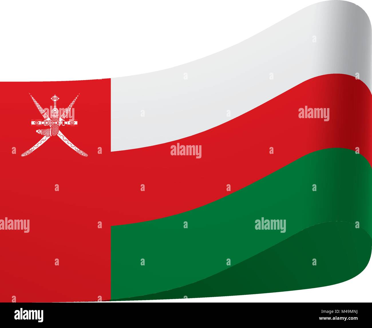 Oman flag, vector illustration Stock Vector Image & Art - Alamy
