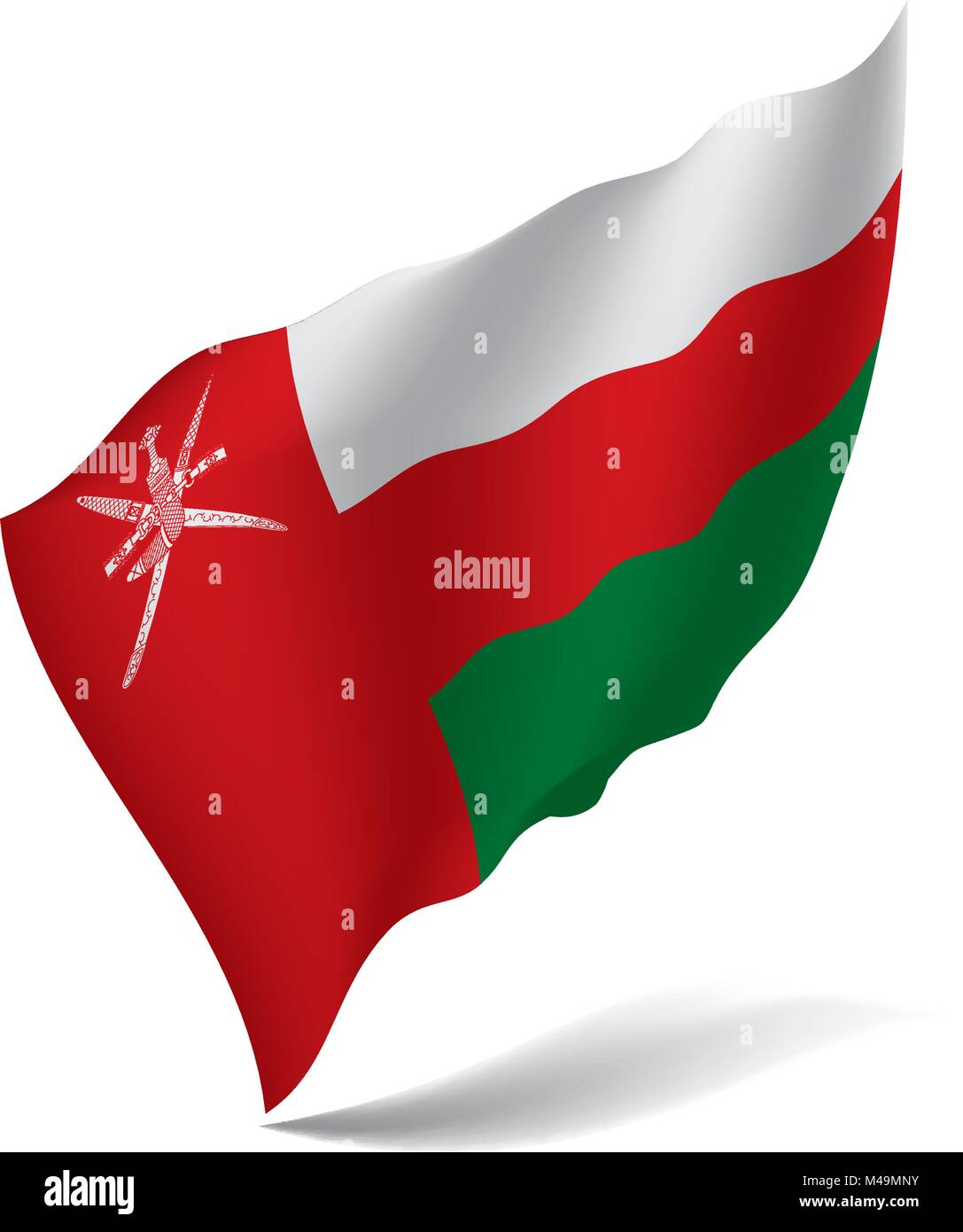 Oman flag, vector illustration Stock Vector Image & Art - Alamy