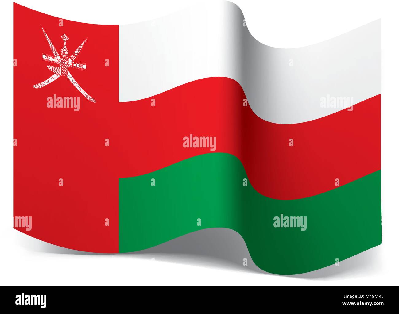 Flag vector nation oman muscat hi-res stock photography and images - Alamy