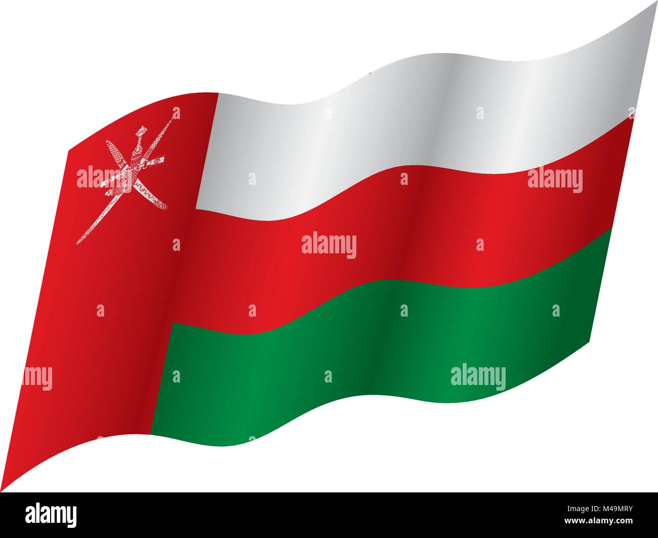 Oman flag, vector illustration Stock Vector Image & Art - Alamy