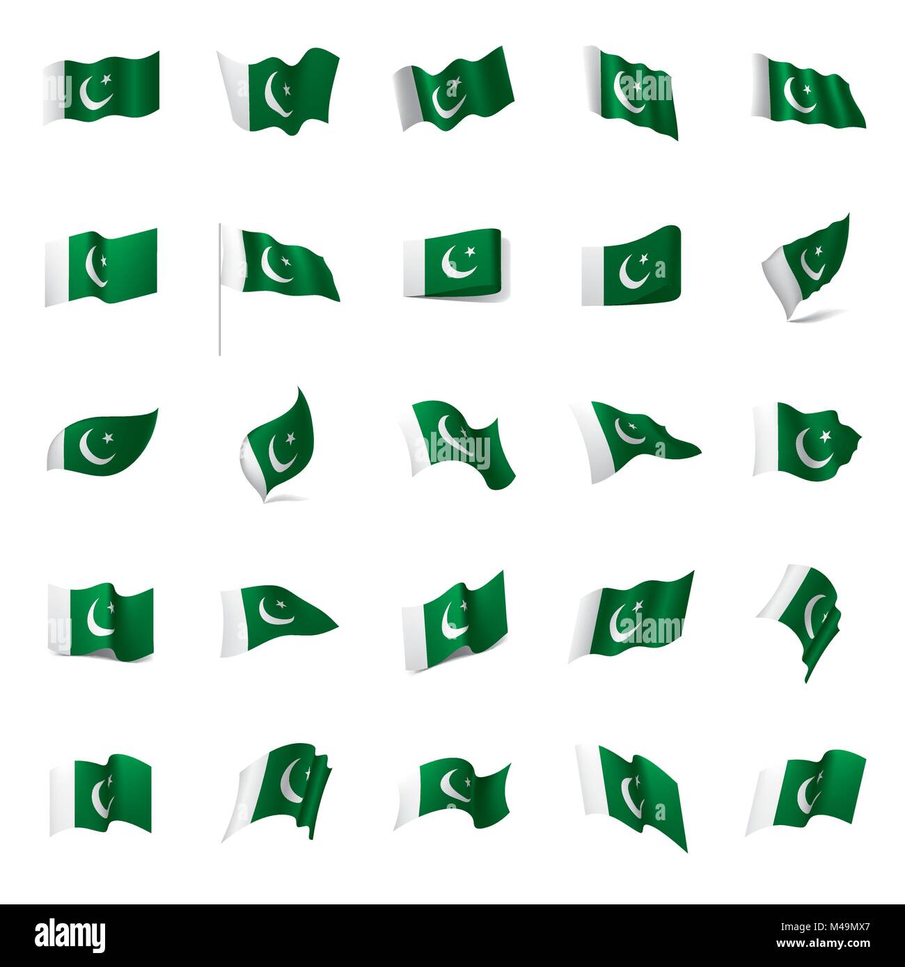 Pakistan flag, vector illustration Stock Vector Image & Art - Alamy