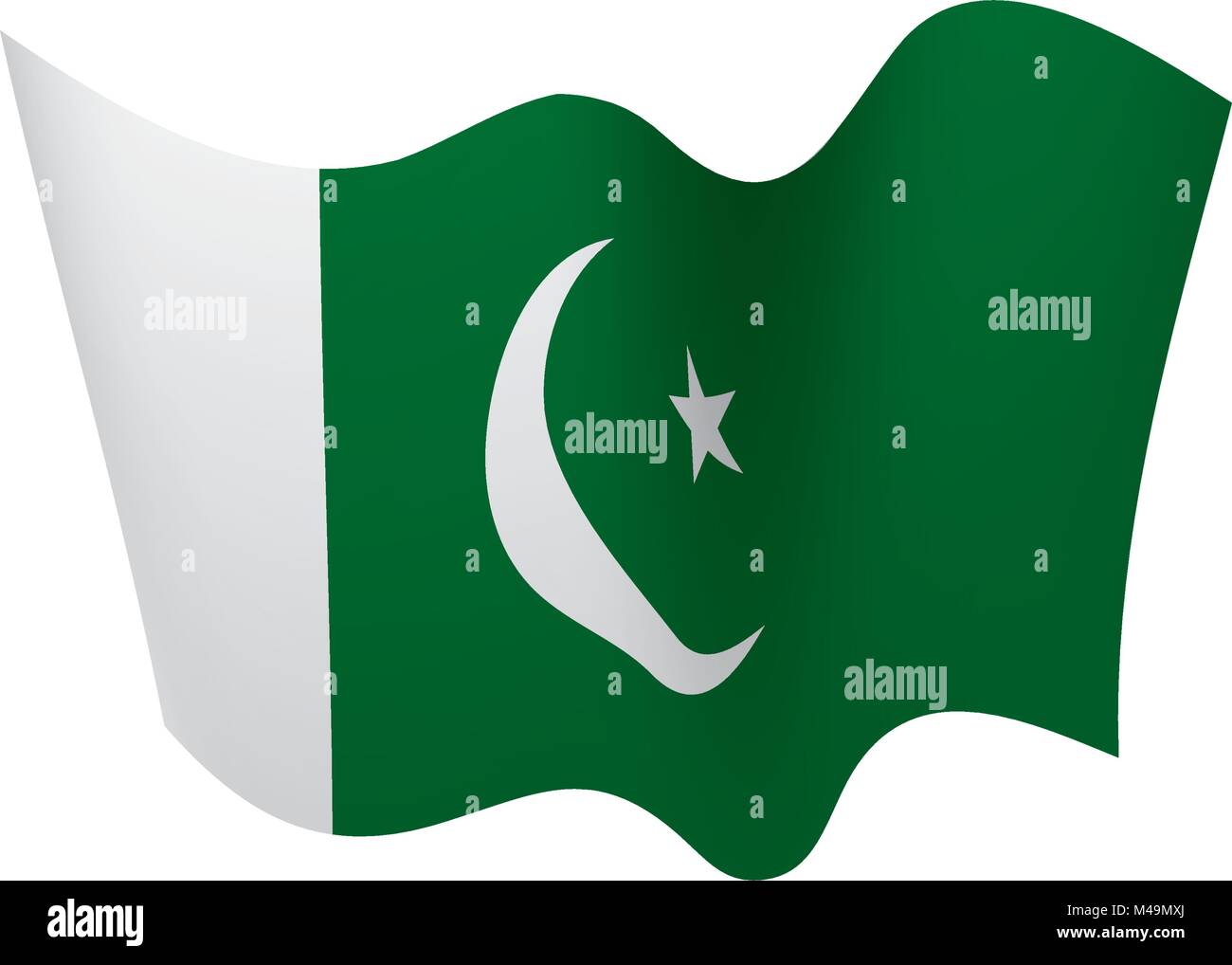 Pakistan flag, vector illustration Stock Vector Image & Art - Alamy