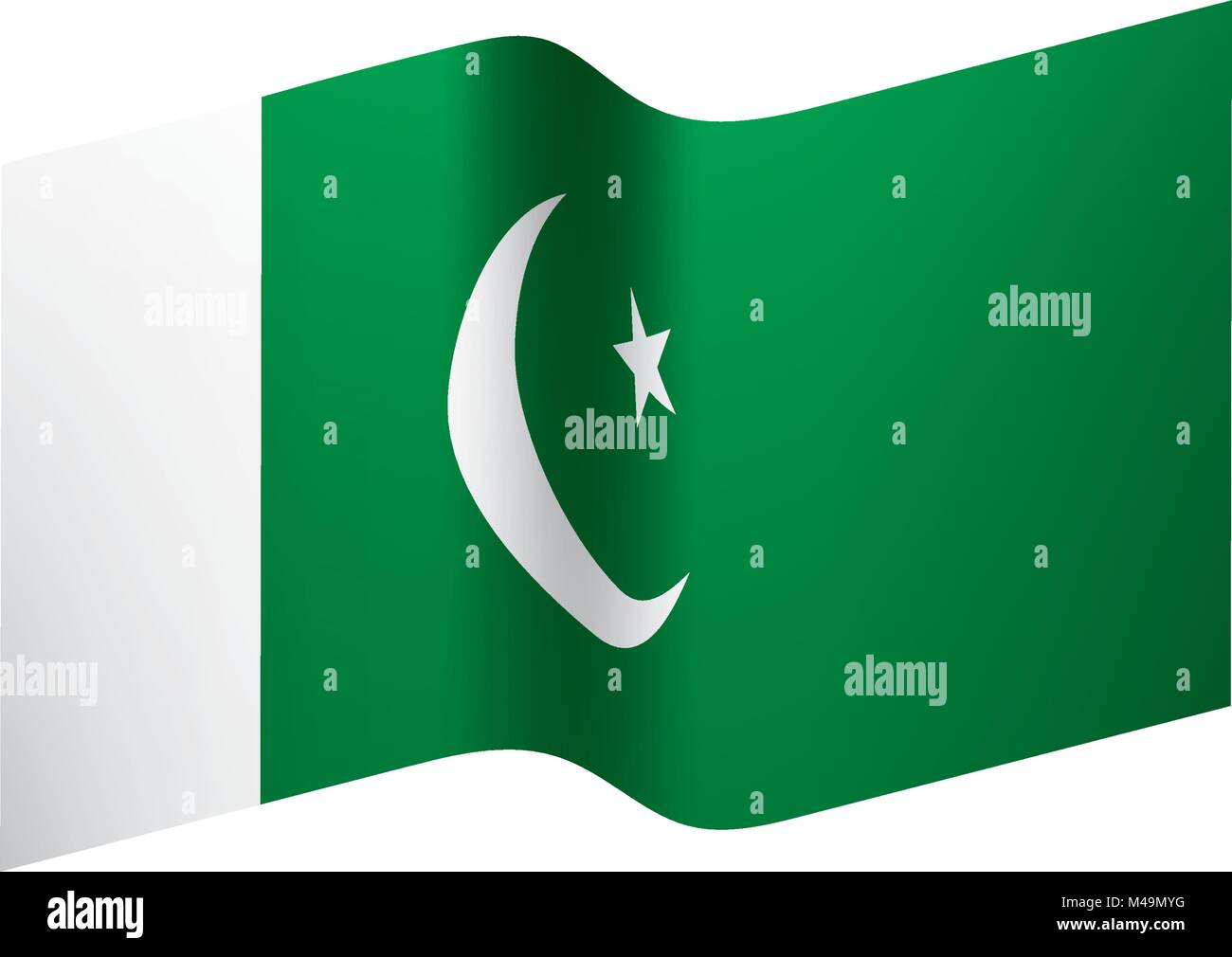 Pakistan flag, vector illustration Stock Vector Image & Art - Alamy