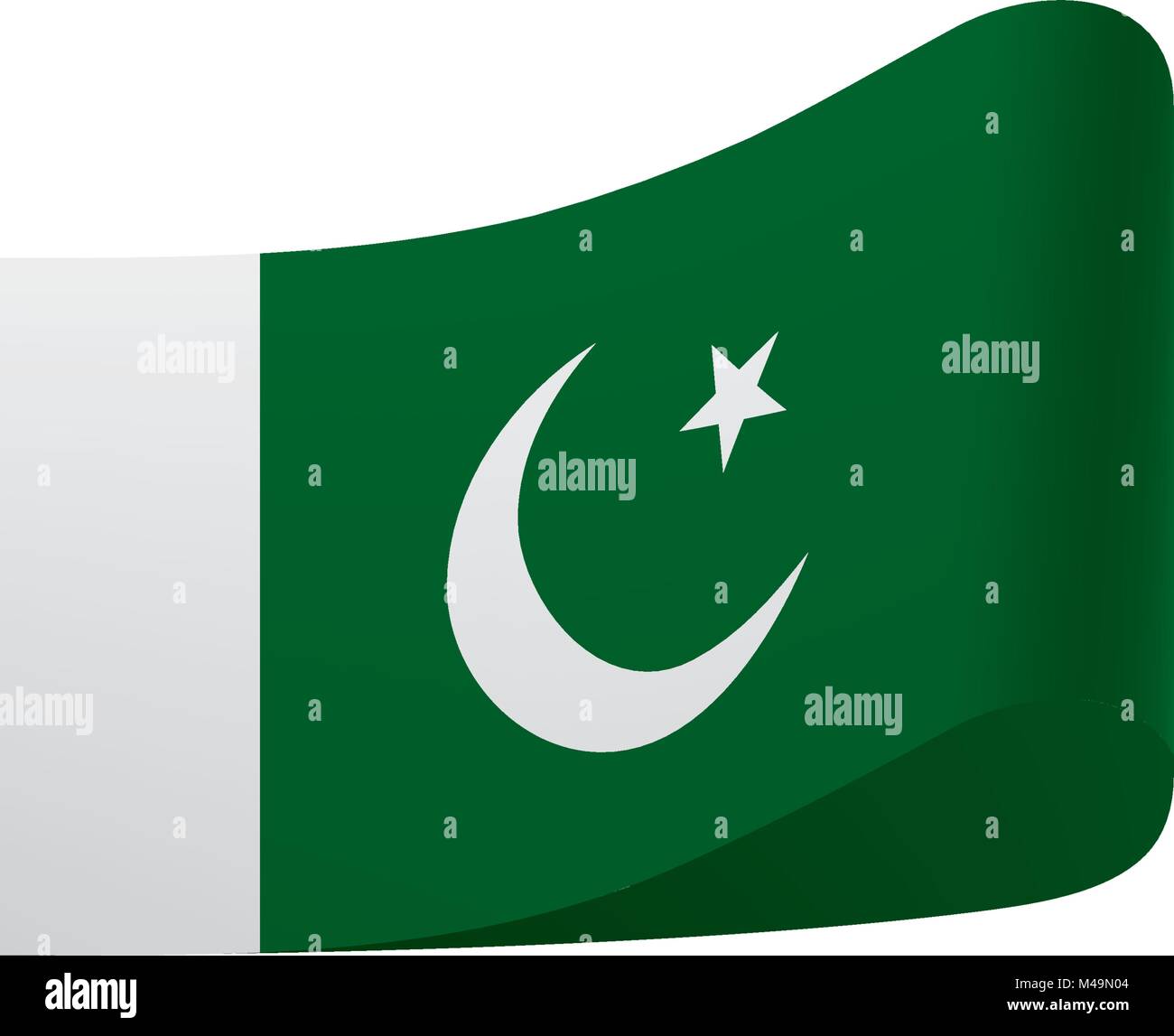 Pakistan flag, vector illustration Stock Vector Image & Art - Alamy