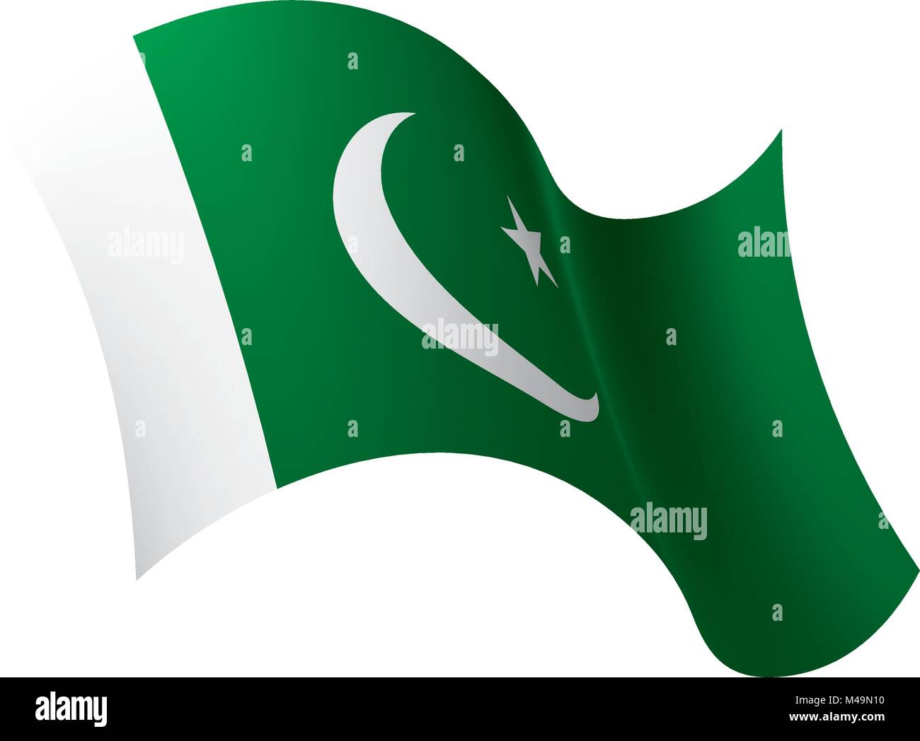 Pakistan flag, vector illustration Stock Vector Image & Art - Alamy