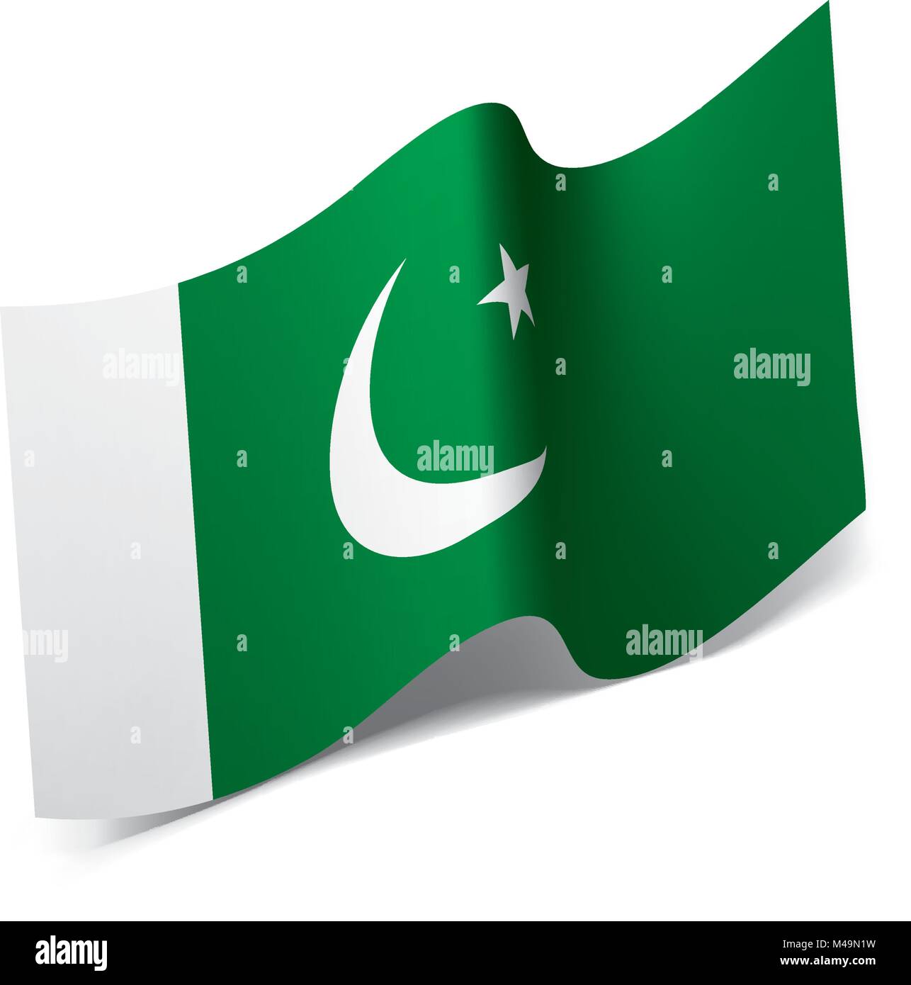Pakistan flag, vector illustration Stock Vector Image & Art - Alamy