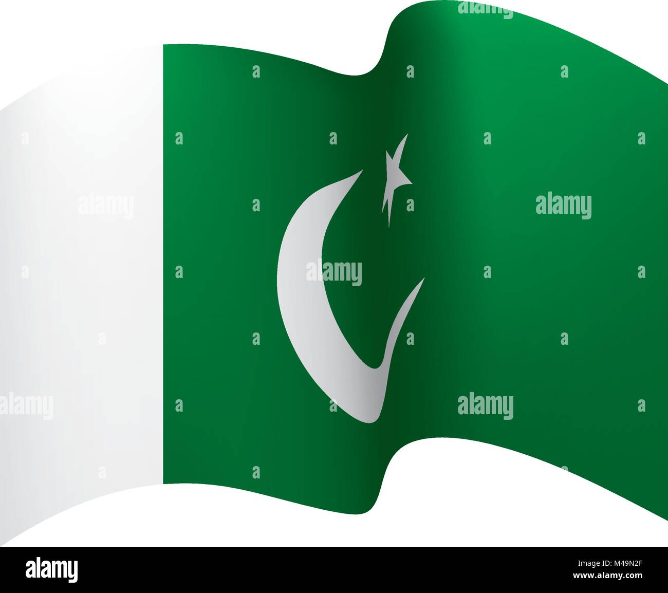 Pakistan flag, vector illustration Stock Vector Image & Art - Alamy