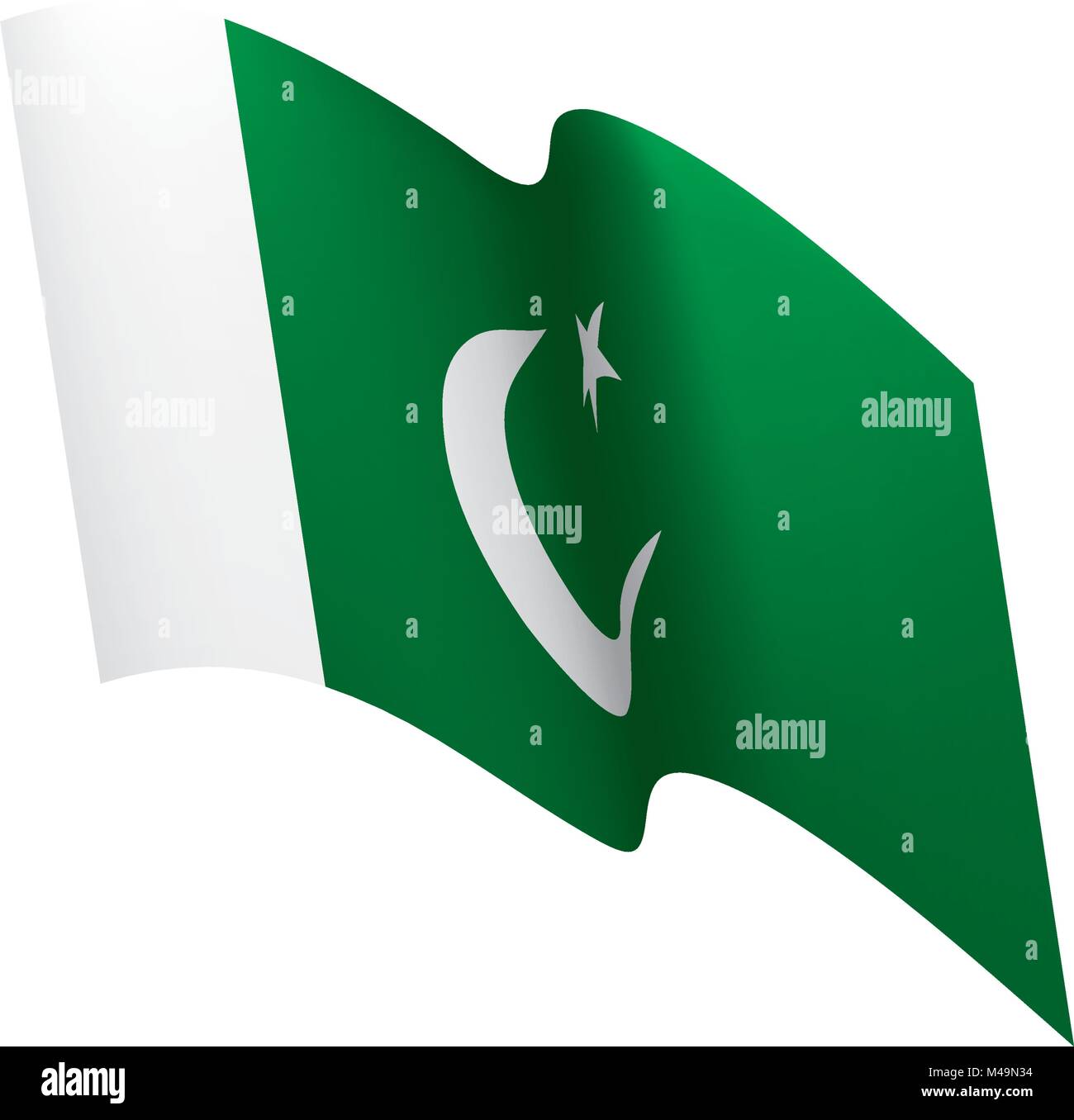 Pakistan flag, vector illustration Stock Vector Image & Art - Alamy
