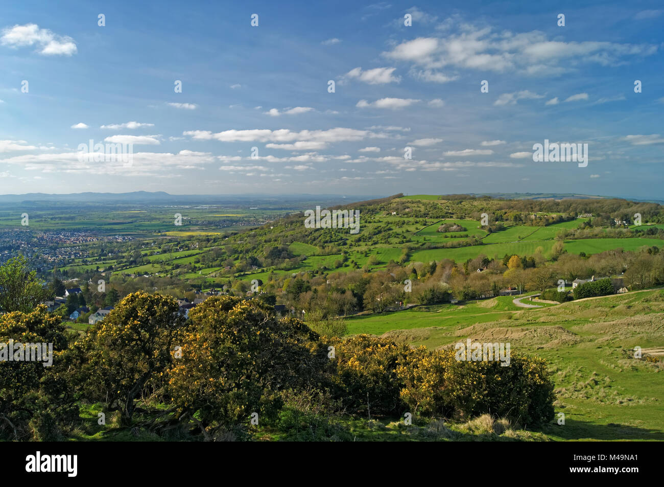 UK, Gloucestershire, Cheltenham, View from Cleve Hill Stock Photo - Alamy