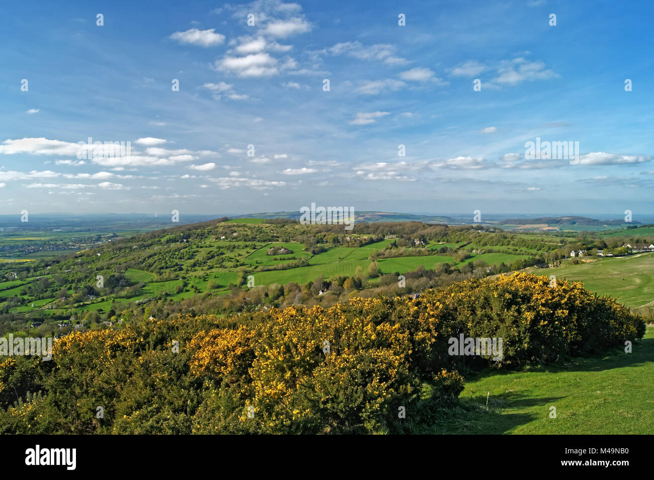 UK, Gloucestershire, Cheltenham, View from Cleve Hill Stock Photo - Alamy