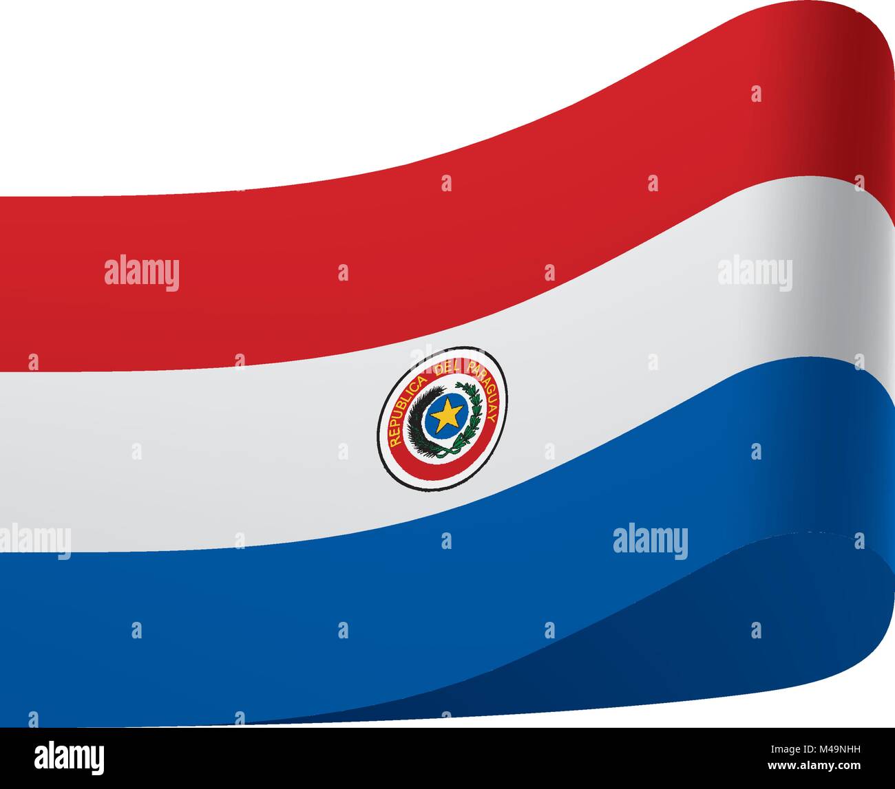Paraguay flag, vector illustration Stock Vector Image & Art - Alamy