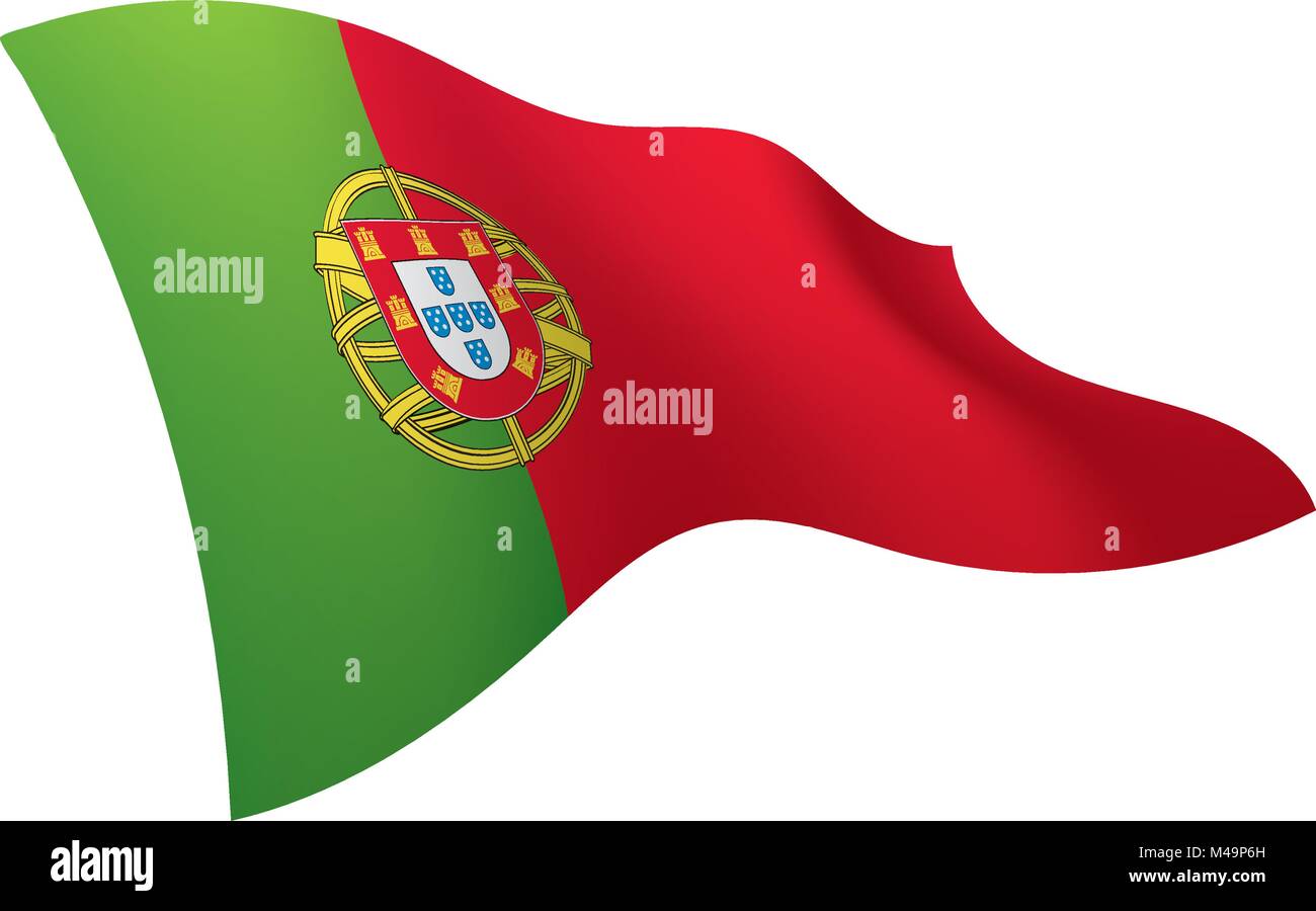 Portugal flag, vector illustration Stock Vector Image & Art - Alamy