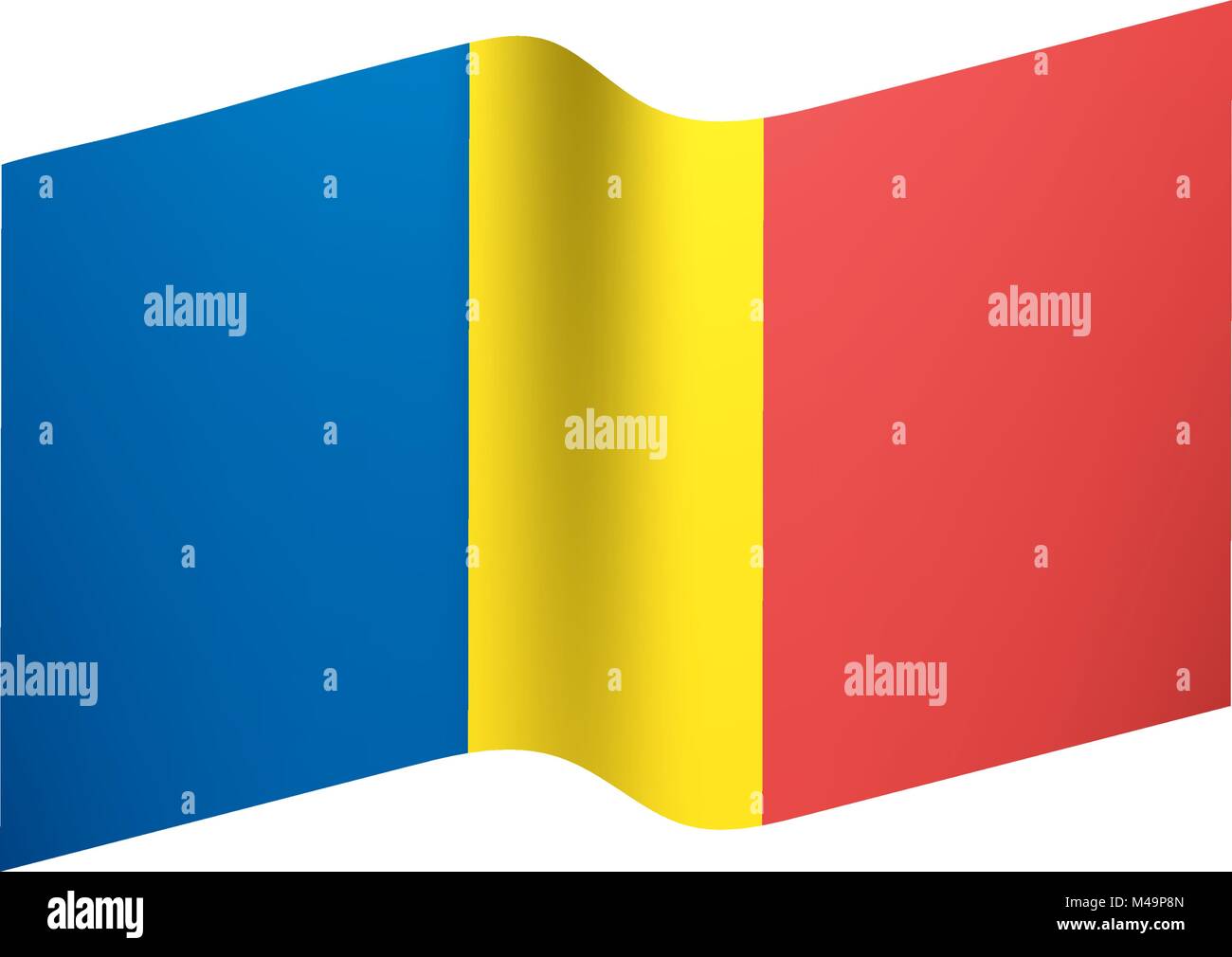 Romania flag, vector illustration Stock Vector Image & Art - Alamy