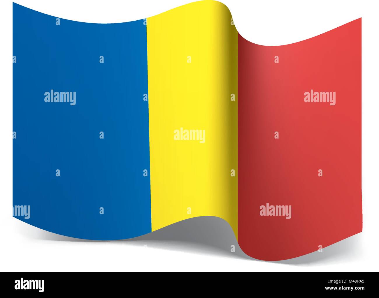 Romania flag, vector illustration Stock Vector Image & Art - Alamy