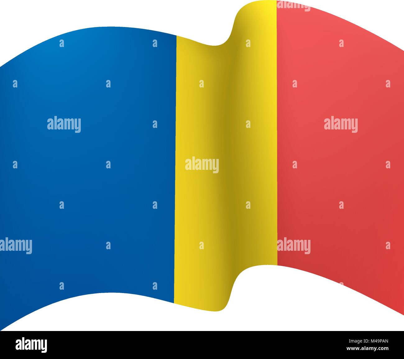 Romania flag, vector illustration Stock Vector Image & Art - Alamy