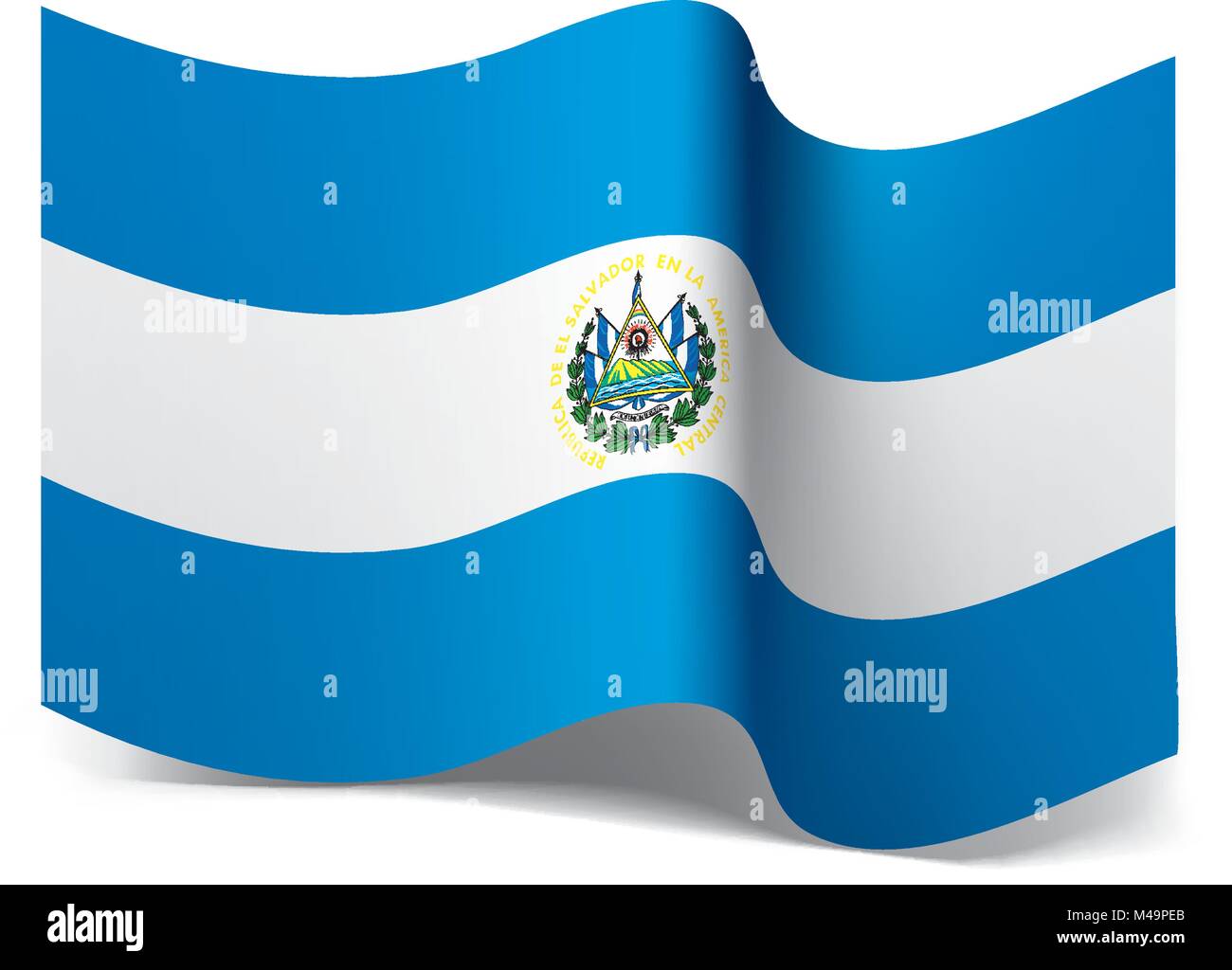 Salvador flag, vector illustration Stock Vector Image & Art - Alamy