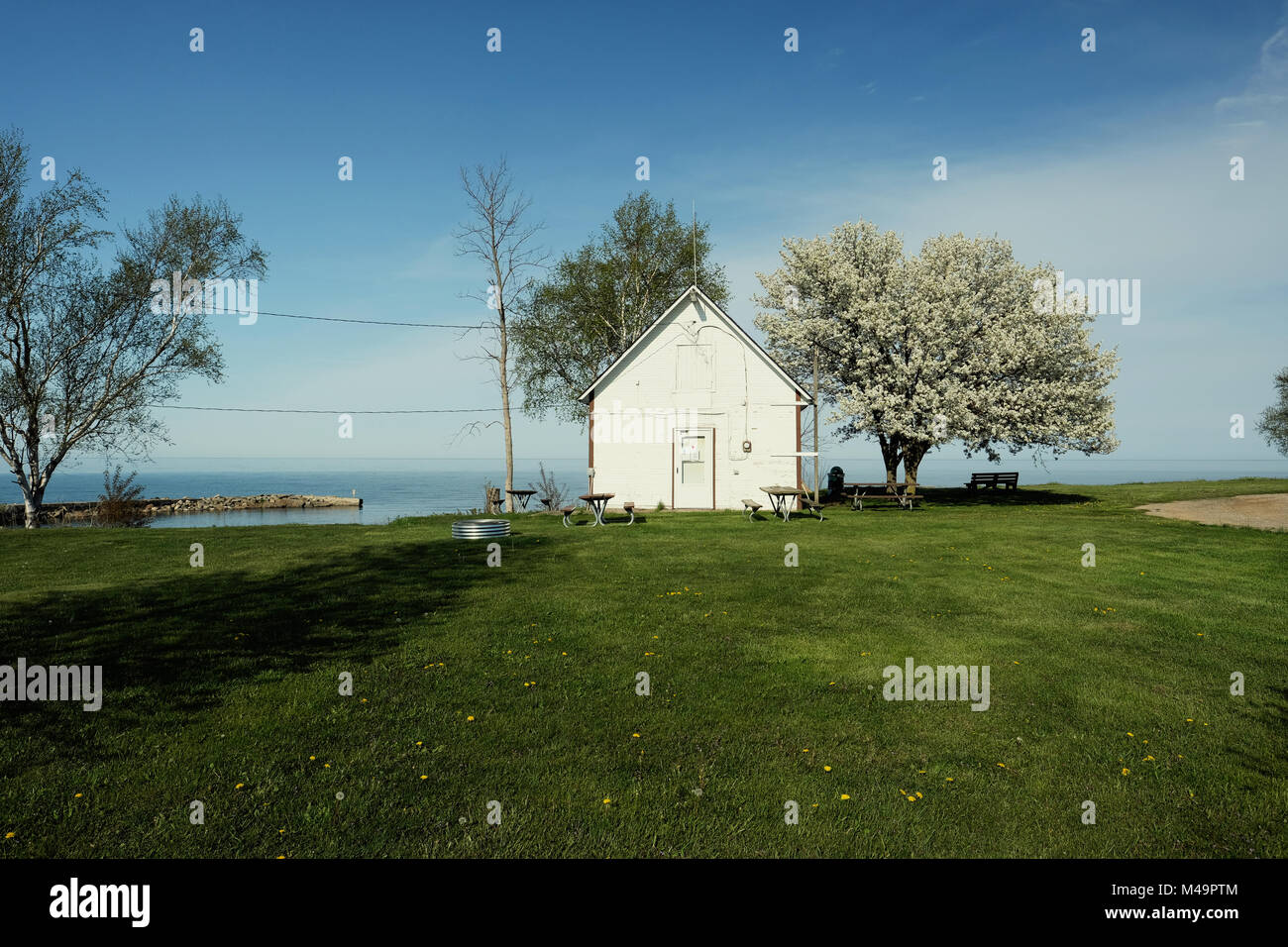 Shore of Lake Huron, Michigan, USA Stock Photo - Alamy