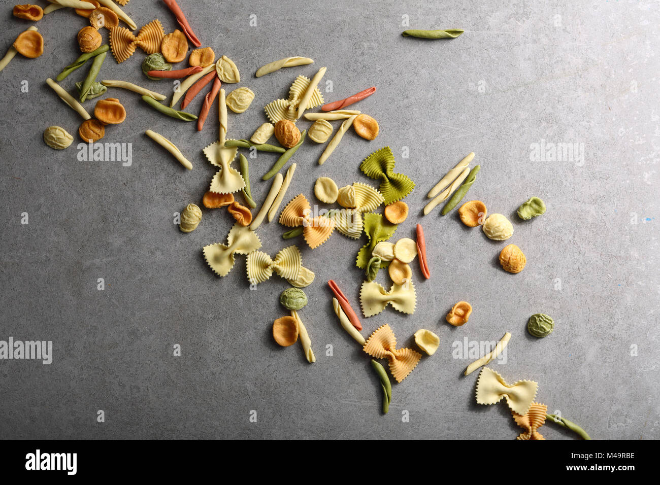 Concrete food background, food concept Stock Photo - Alamy