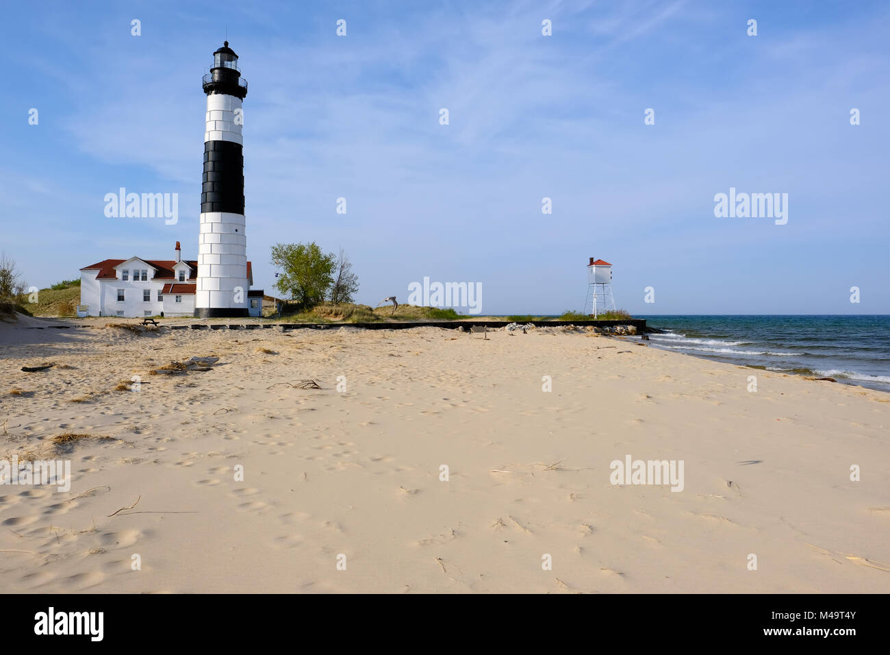 Big Sable Point Lighthouse in dunes, built in 1867 Stock Photo - Alamy