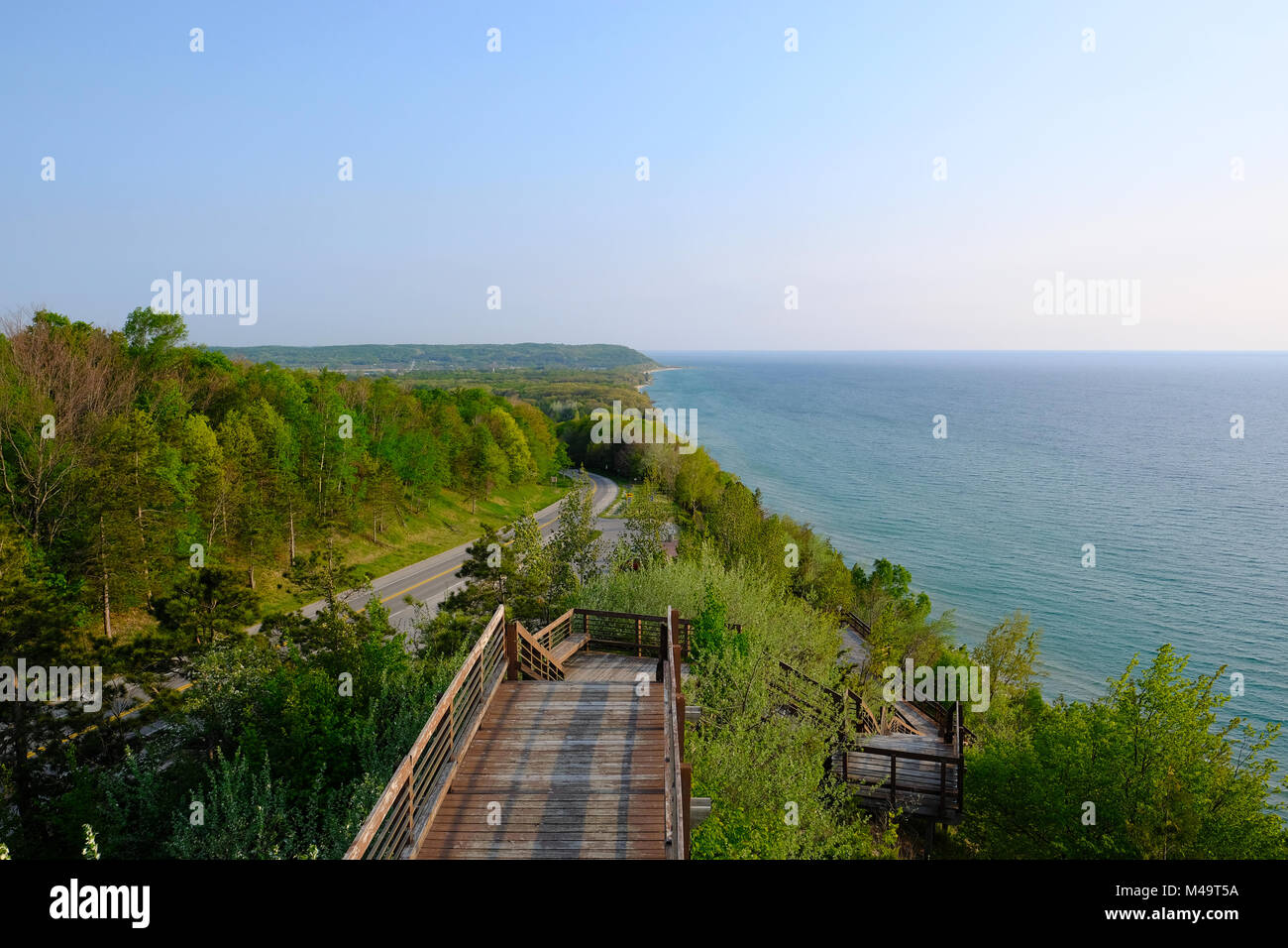 Scenic Lake Michigan overlook Stock Photo - Alamy