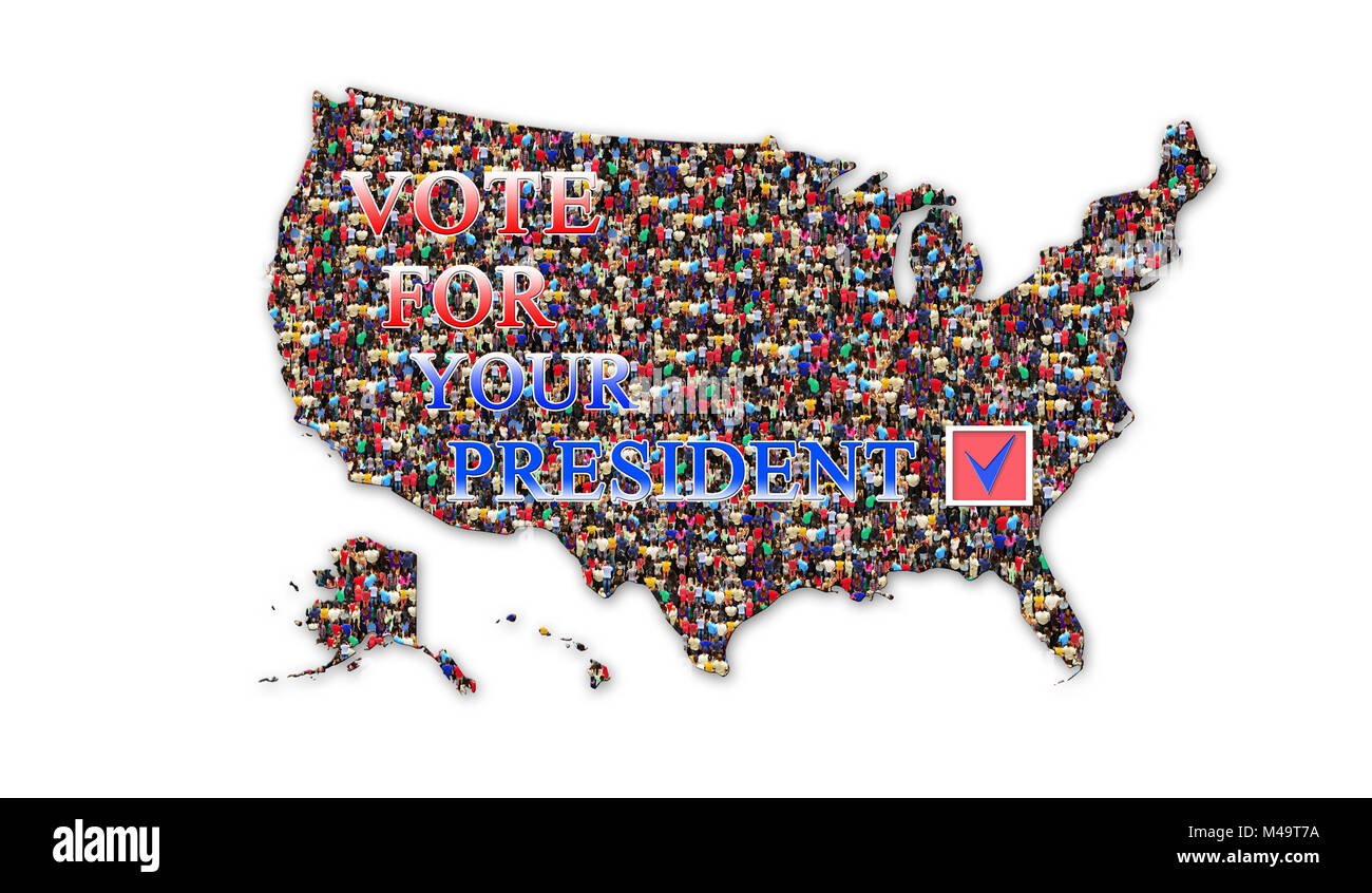 Usa voting map hi-res stock photography and images - Alamy