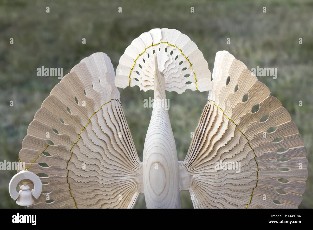 The figure of a fabulous bird made of wood Stock Photo - Alamy