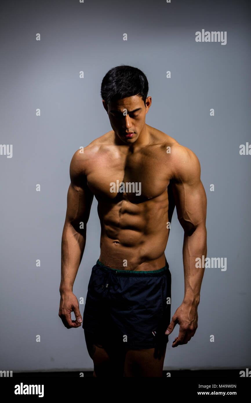 Man Pecs Muscles High Resolution Stock Photography and Images - Alamy