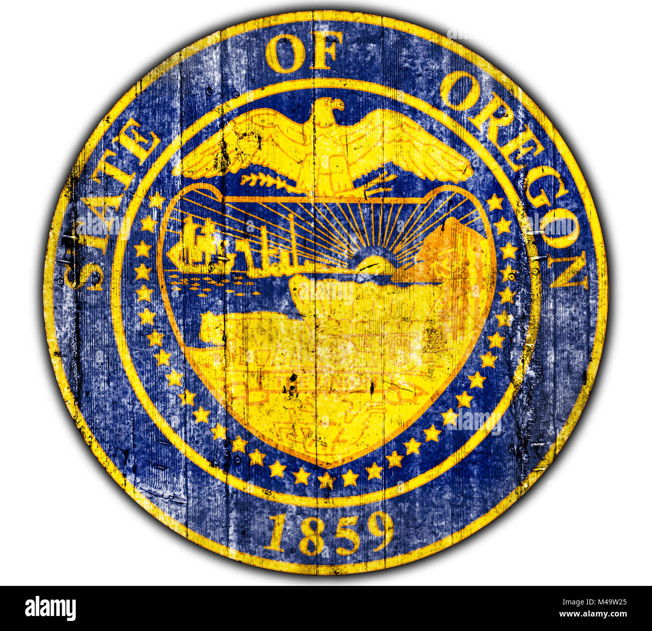 Us state oregon seal hi-res stock photography and images - Alamy